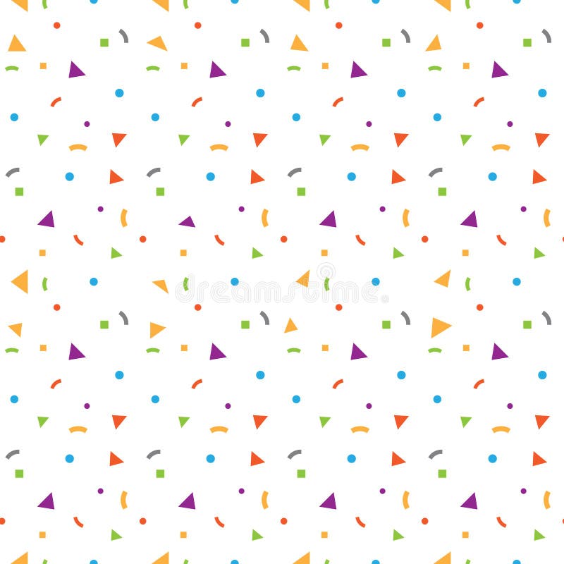 Colorful Glitter Spread Vector Seamless Pattern Stock Illustration ...