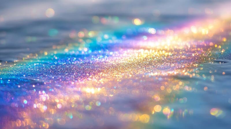 Colorful Glitter Texture with Rainbow Shimmer and Light Stock ...