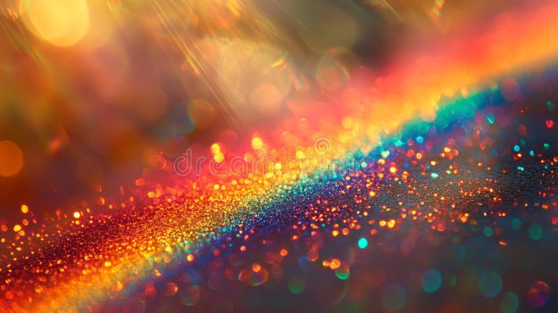 Colorful Glitter Texture with Rainbow Sparkle Light Stock Illustration ...