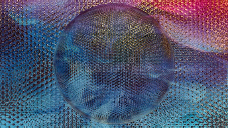 Colorful Globe Abstract Art Backgrounds Stock Illustration ...