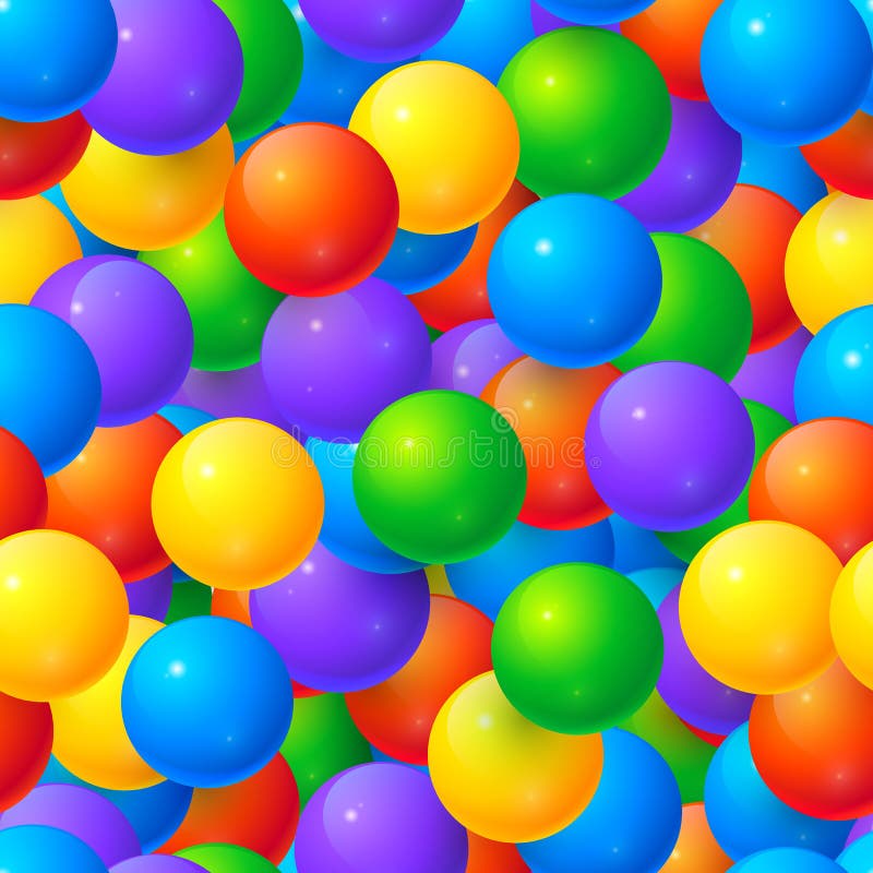 Rainbow Color Balls Pattern Stock Illustrations – 865 Rainbow Color ...