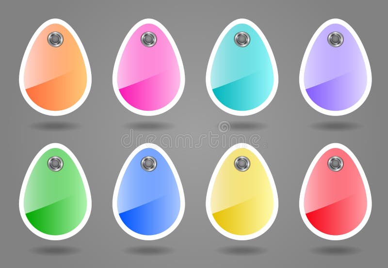 Price tags stock vector. Illustration of color, sign - 29922816