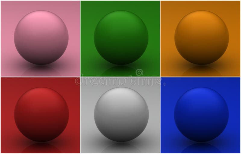 Colorful glossy spheres stock illustration. Illustration of design ...