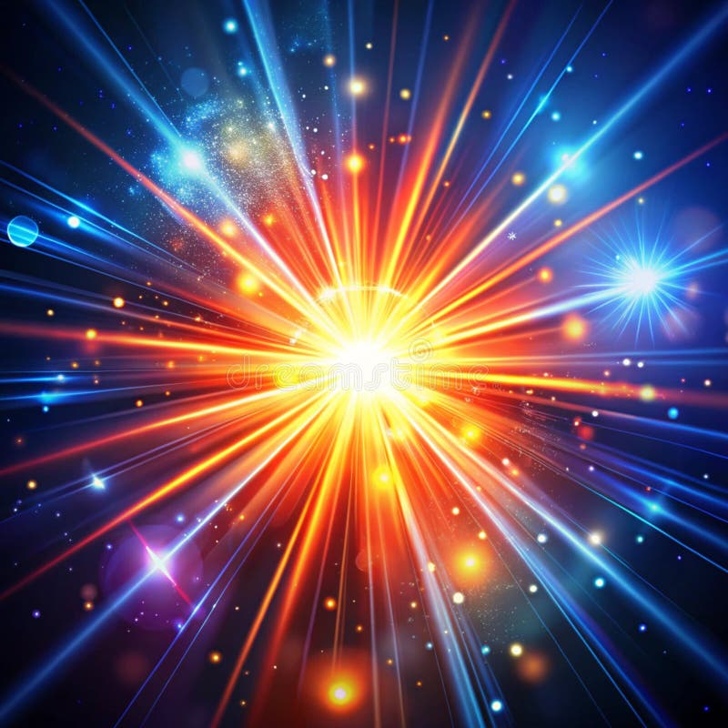 Colorful Glow Light Flare Sparks Texture Stock Illustration ...