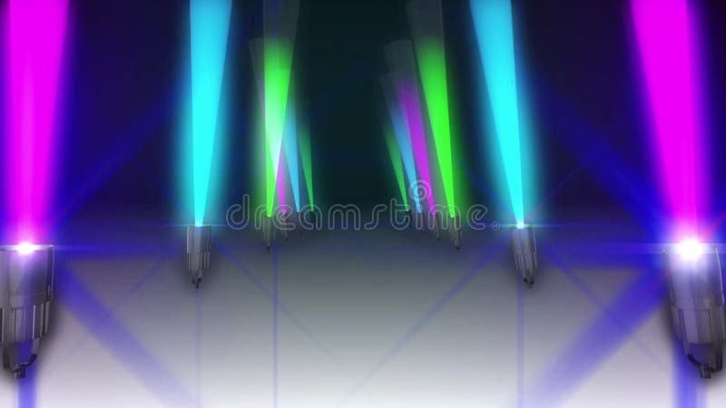 Colorful Glow Stage Spot Light Animation Stock Video - Video of theatre ...
