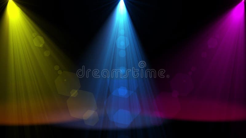Colorful Glow Stage Spot Light Animation Stock Footage - Video of ...