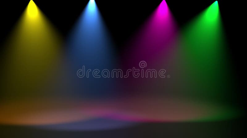 Colorful Glow Stage Spot Light Animation Stock Footage - Video of disco ...