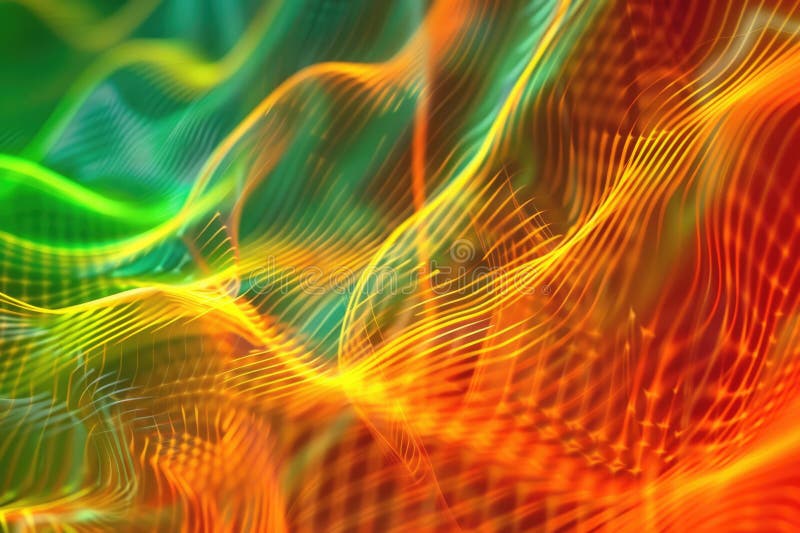 Colorful Glowing Particles Flowing through Space AIG51A Stock Image ...