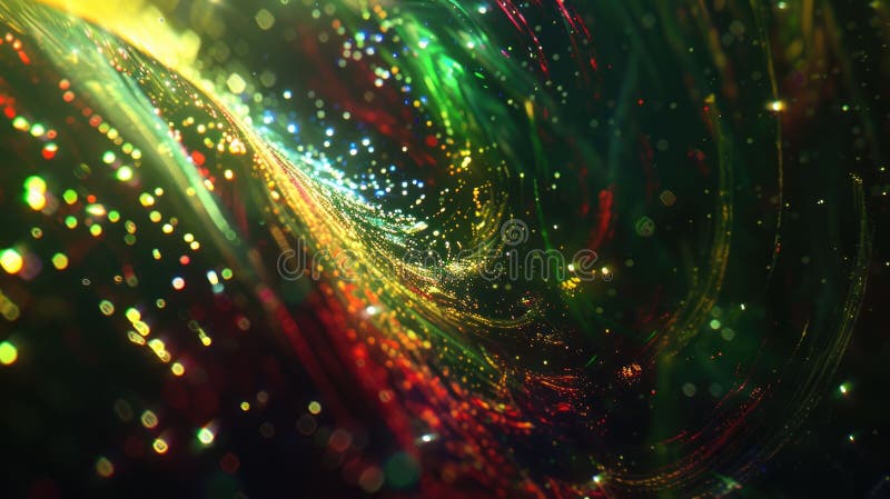 Colorful Glowing 3D Landscape with Smooth Waves AIG51A Stock Photo ...