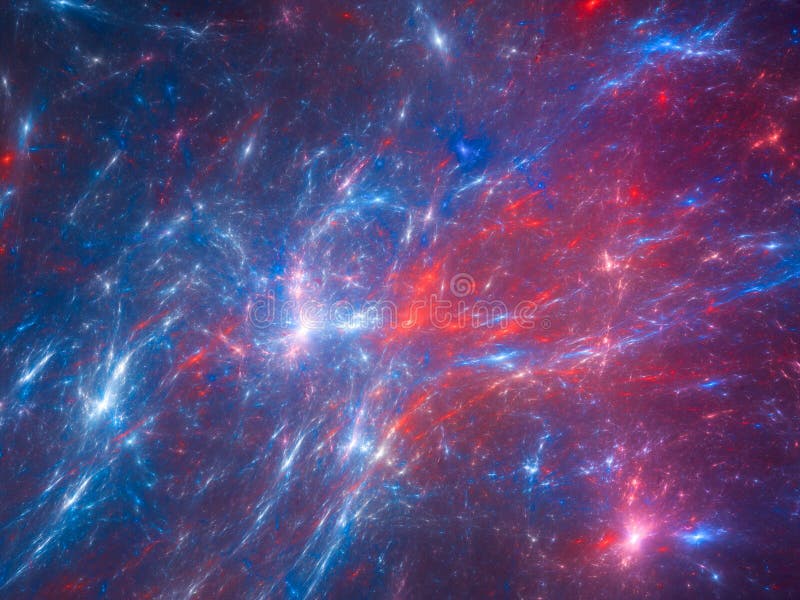 Colorful Glowing Plasma Explosion in Space Stock Illustration ...