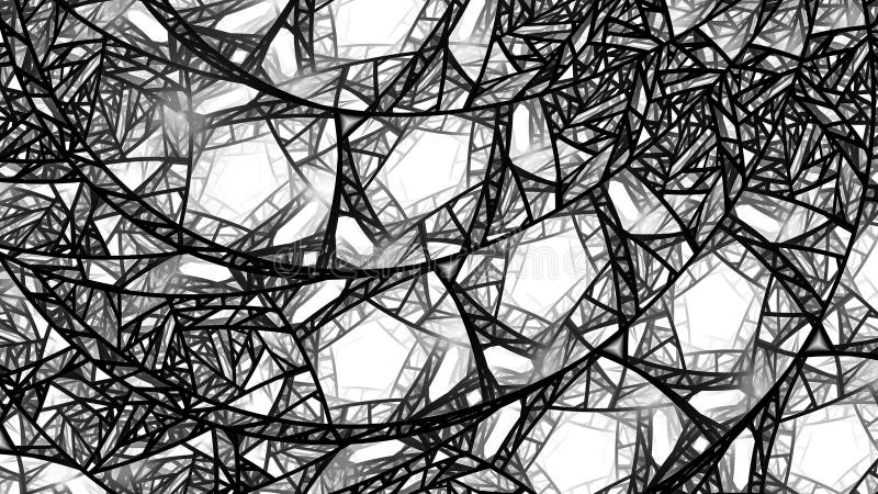 Colorful Glowing Stained Glass Pentagon Pattern Stock Illustration ...