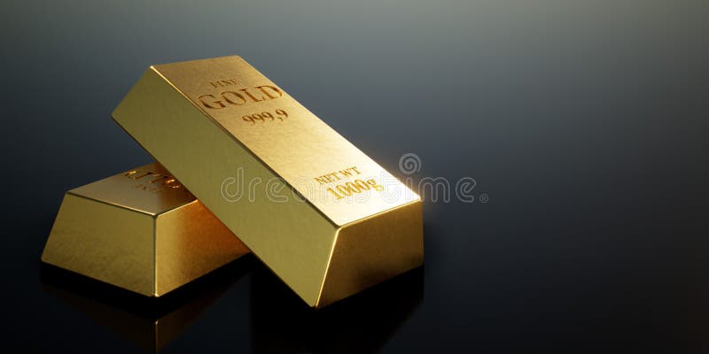 Colorful Gold Bars Background. Stock Illustration - Illustration of ...