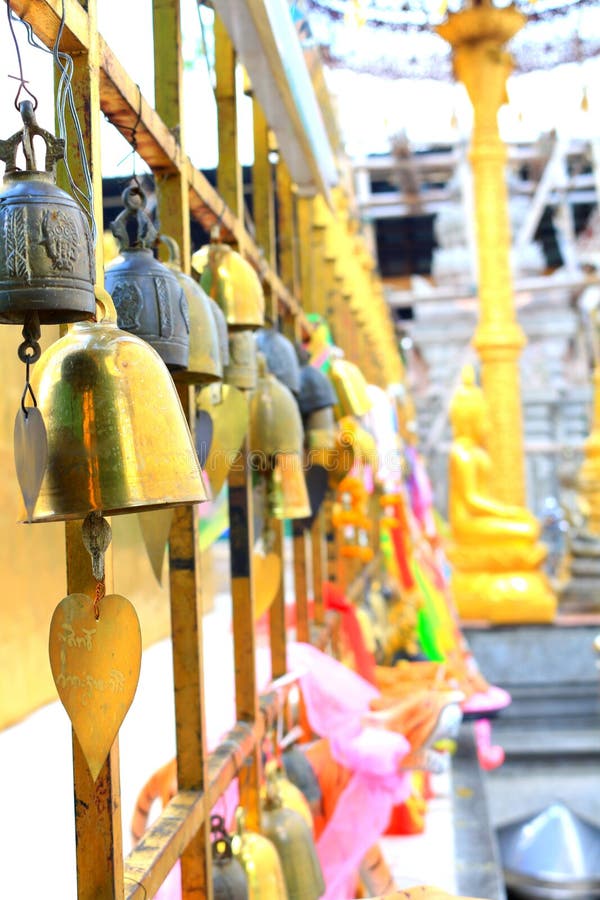 Colorful gold bell stock photo. Image of style, colorful - 63557112