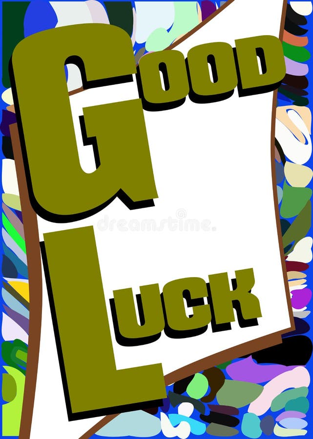 Colorful Good Luck Background Stock Vector - Illustration of luck ...