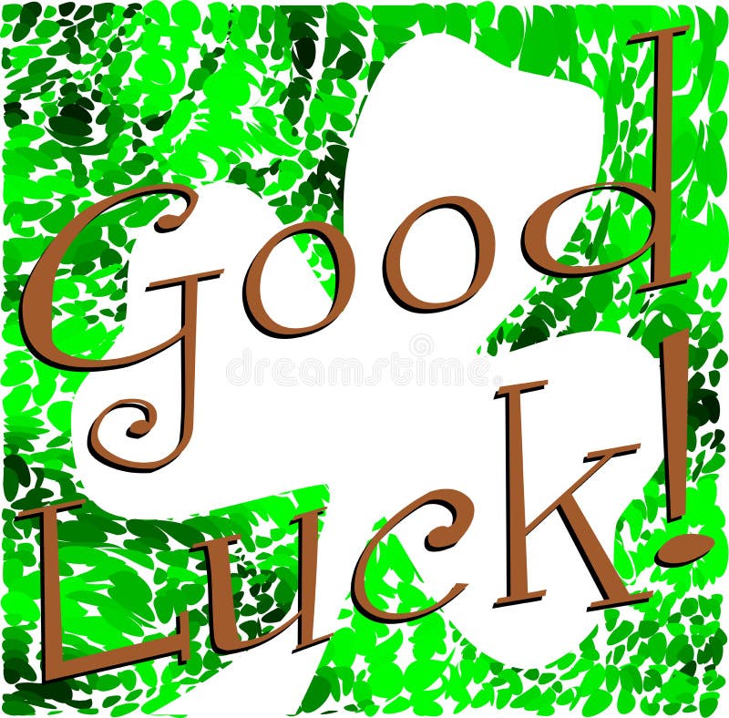Colorful Good Luck Background Stock Illustration - Illustration of good ...