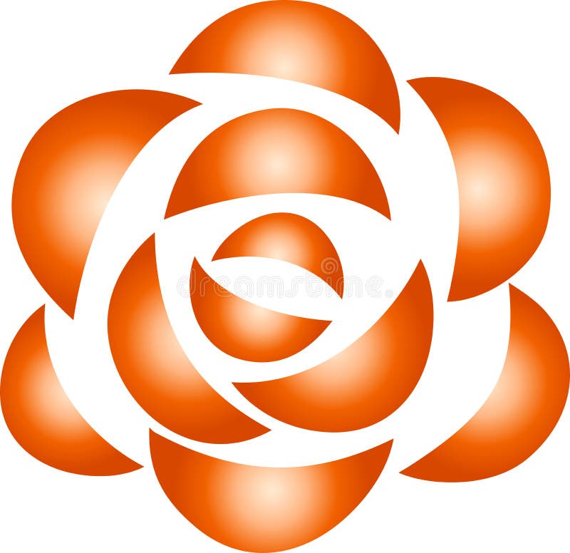 Colorful Gradation Hand-painted Simple Flower Shape Variation Stock ...