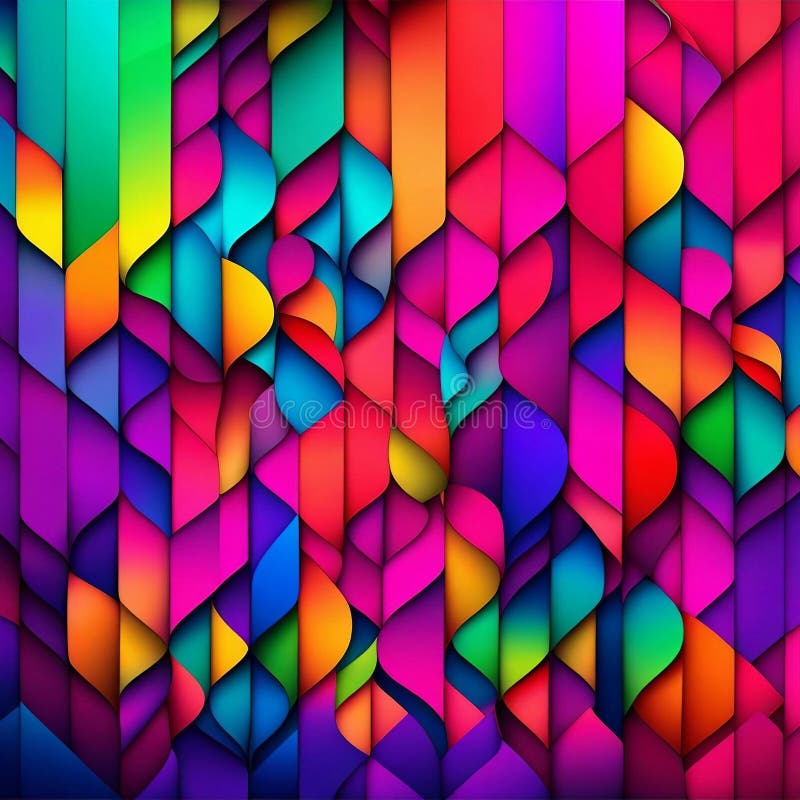 Colorful Gradation Texture Wave Abstract Background Stock Illustration ...