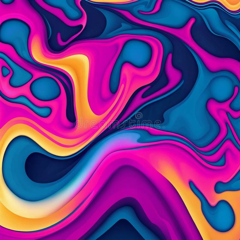 Colorful Gradation Texture Wave Abstract Background Stock Illustration ...