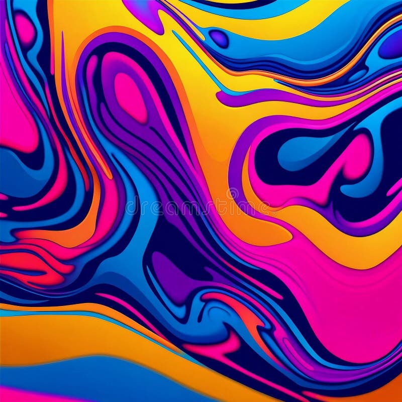 Colorful Gradation Texture Wave Abstract Background Stock Illustration ...