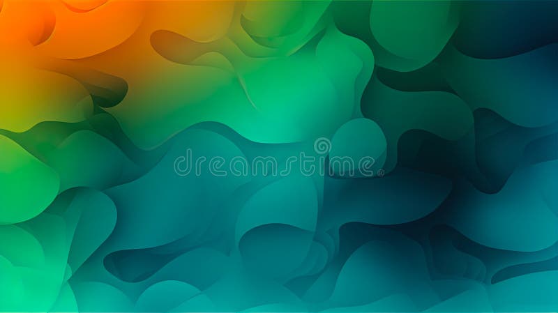 Colorful Gradient Abstract Backgrounds in Verdigris Color. Abstract ...