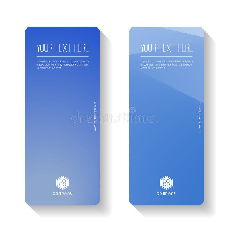 Colorful Gradient Abstract Business Banner Template, Vertical Banner ...