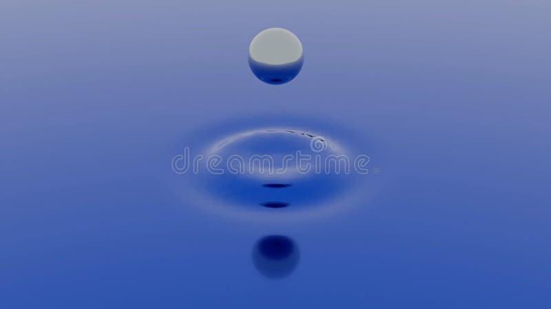 Colorful Gradient Animation of a Sphere Falling Down and Flying Up ...