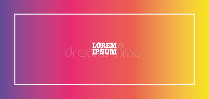 Colorful Gradient Background with Frame Vector Design Stock Vector ...