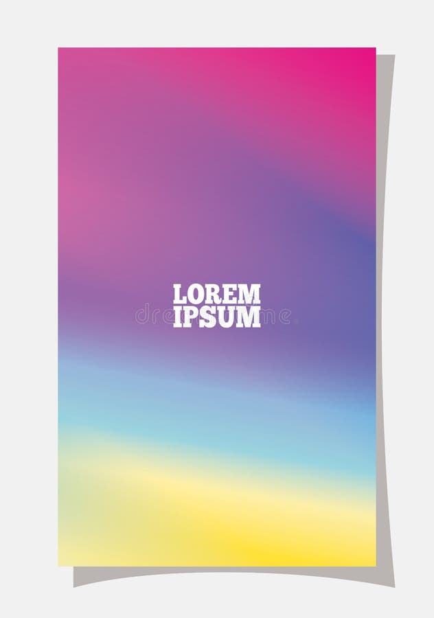 Colorful Gradient Background with Frame Vector Design Stock Vector ...