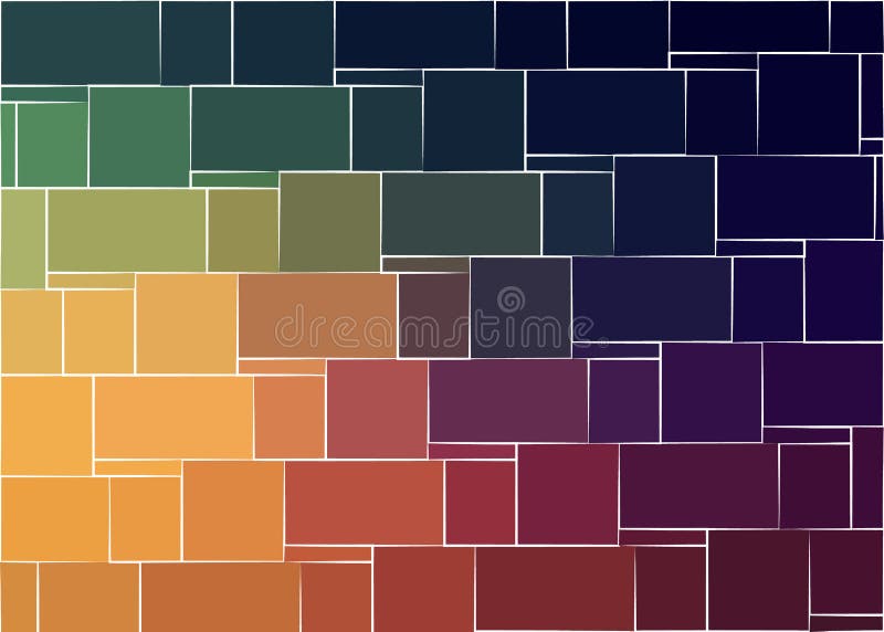Colorful Gradient Background of Rectangles Stock Vector - Illustration ...