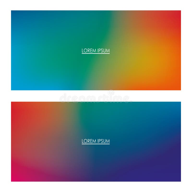 Colorful Gradient Backgrounds Frames with Place for Text Vector Design ...