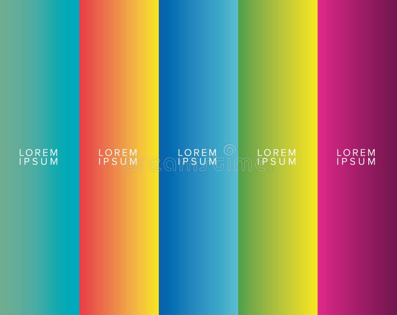 Colorful Gradient Backgrounds Frames with Place for Text Vector Design ...