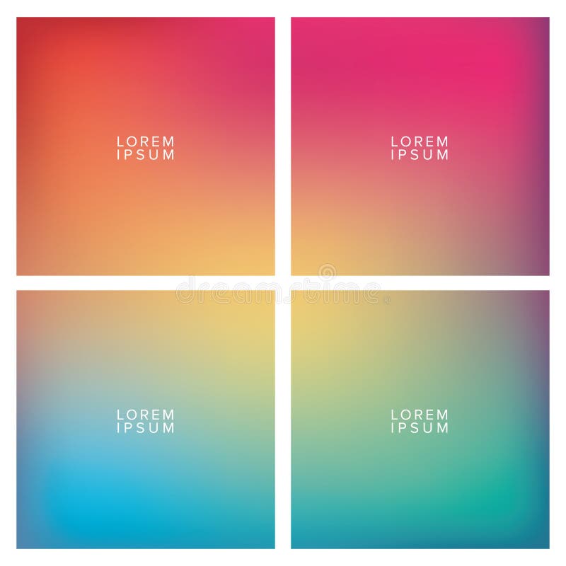 Colorful Gradient Backgrounds Frames with Place for Text Vector Design ...
