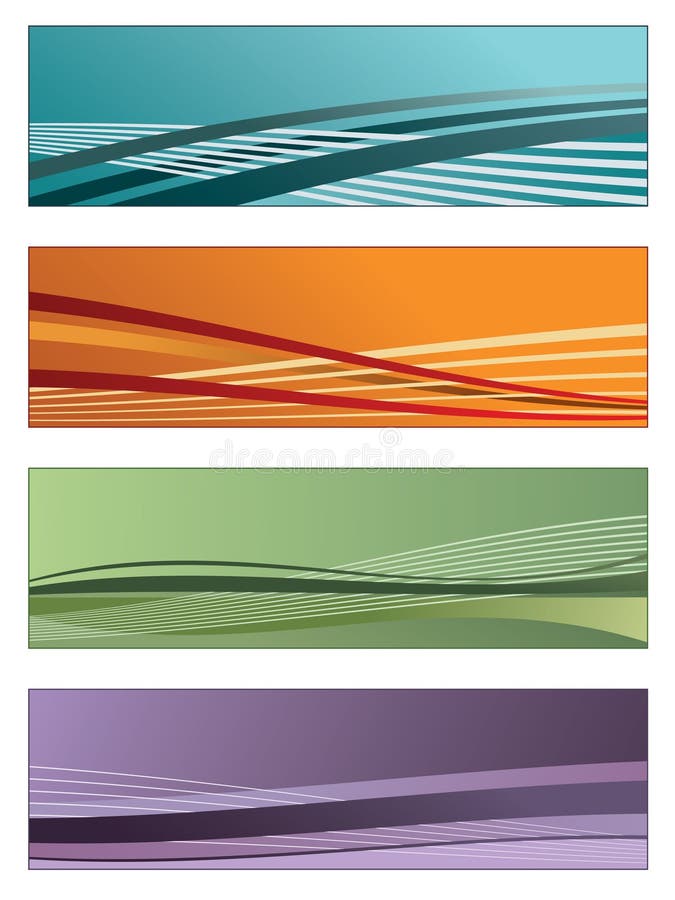Colorful gradient banners stock vector. Illustration of gradient - 10000467