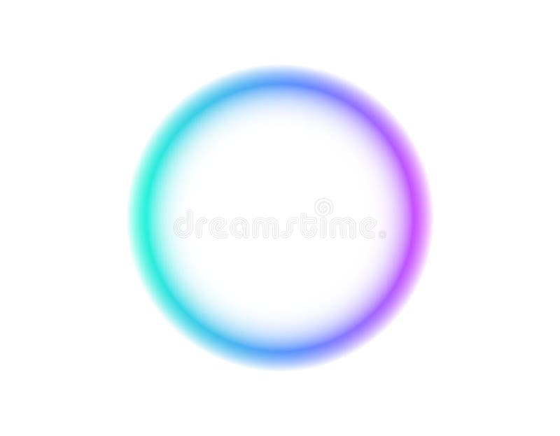 Colorful Gradient Circle with Soft Edges and Halo Effect Stock ...