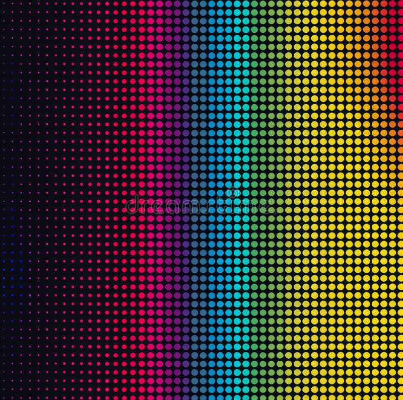 Colorful Gradient Dotted Design in Rainbow Spectrum. Abstract Digital ...