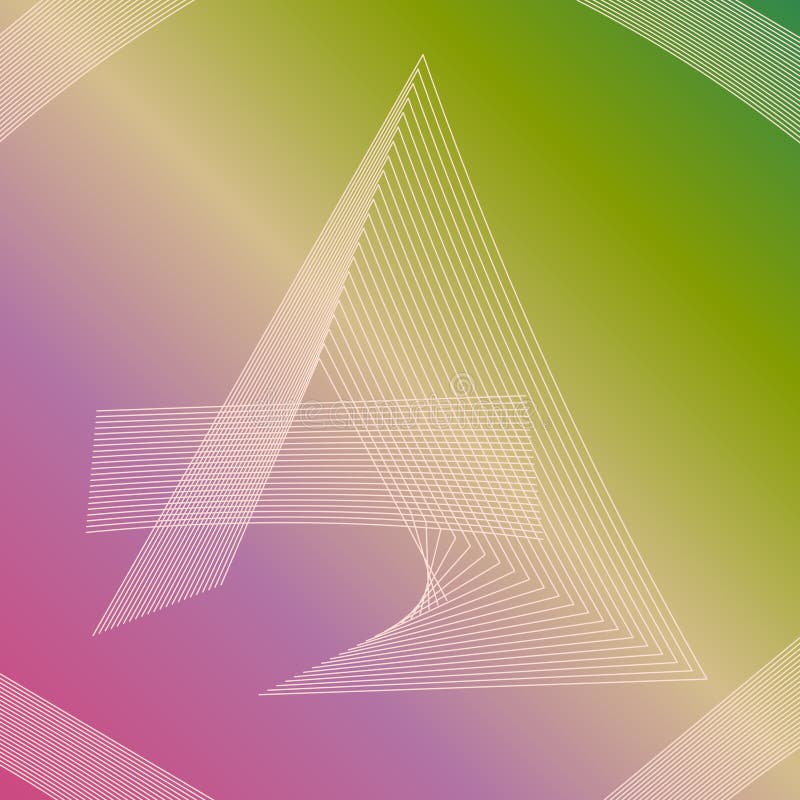 Colorful Gradient with Geometric Letter a. Stock Vector - Illustration ...