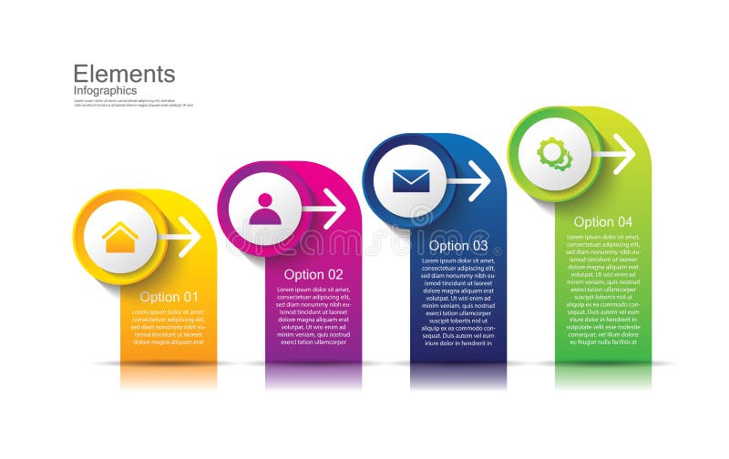 Colorful Gradient Infographic Steps Design Stock Vector - Illustration ...