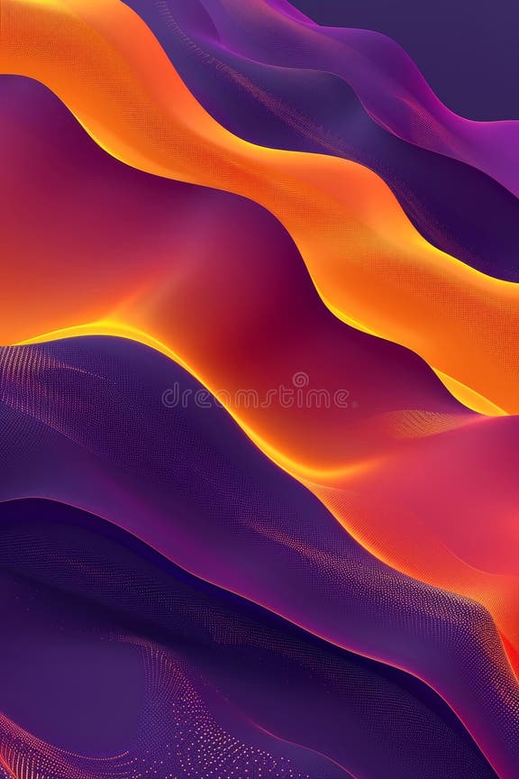 Colorful Gradient Lines Create an Abstract 3D Wave Pattern in Vibrant ...
