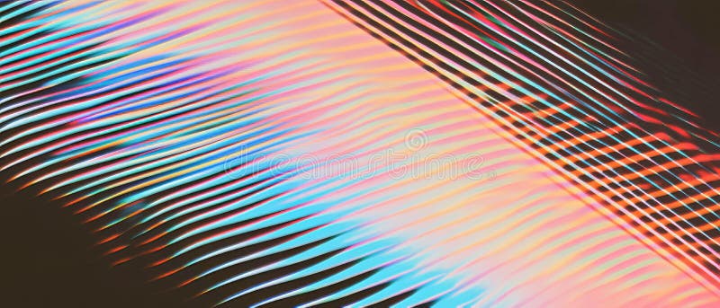 Colorful Gradient Lines Create Dynamic Texture Overlay on Smooth Black ...