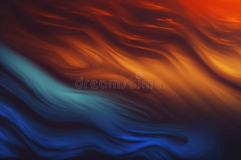 Colorful Gradient from Orange To Blue Smoke Stock Illustration ...