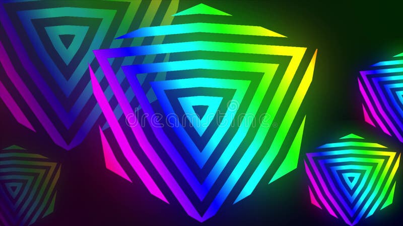 Colorful Gradient Pentagon Shape Background Stock Video - Video of ...