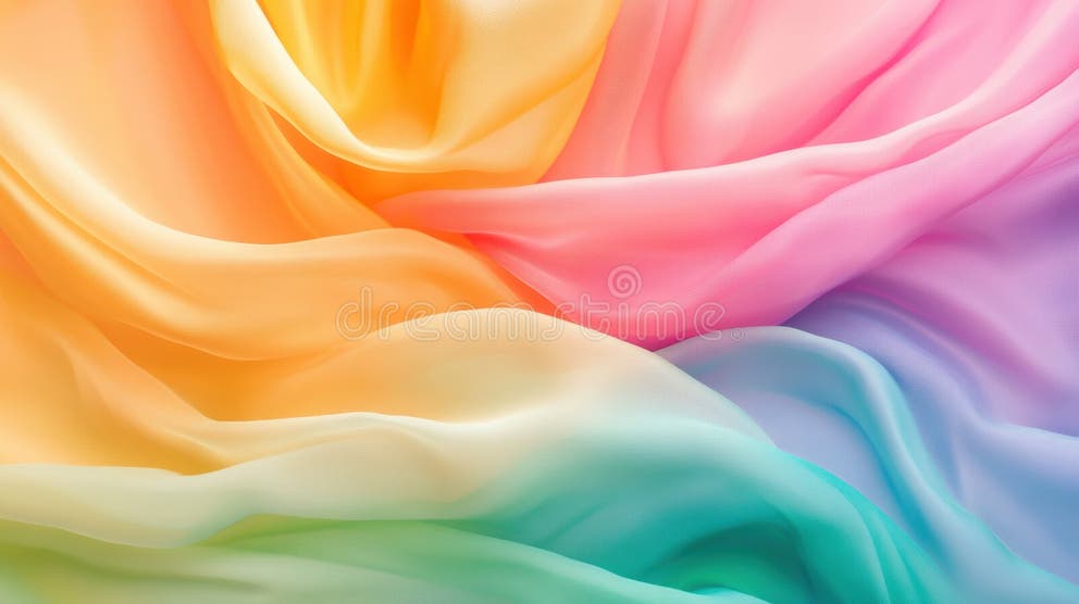 Colorful Gradient Silk Fabric Abstract Background Stock Illustration ...
