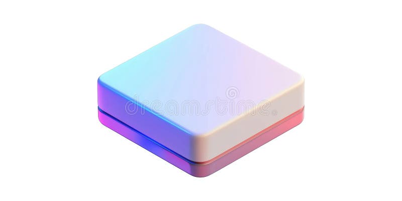 Colorful Gradient Square Box. Modern Design and Minimalist Aesthetic ...