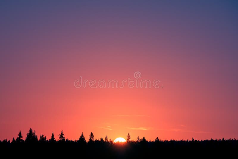 Colorful Gradient at Sunrise Stock Image - Image of morning, landscape ...