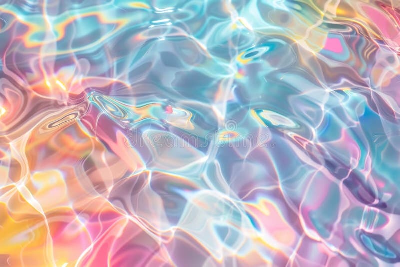 Colorful Gradient Transparent Water, Real Water Pattern. Generative AI ...