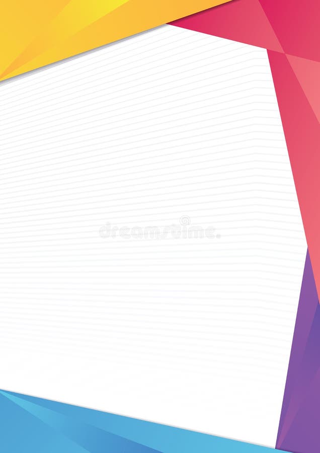 Colorful Triangle Frame Border Stock Vector - Illustration of colorful ...