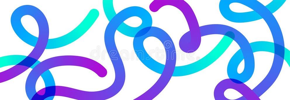 Colorful Gradient Twisted Lines Abstract Background. Creative Vector ...