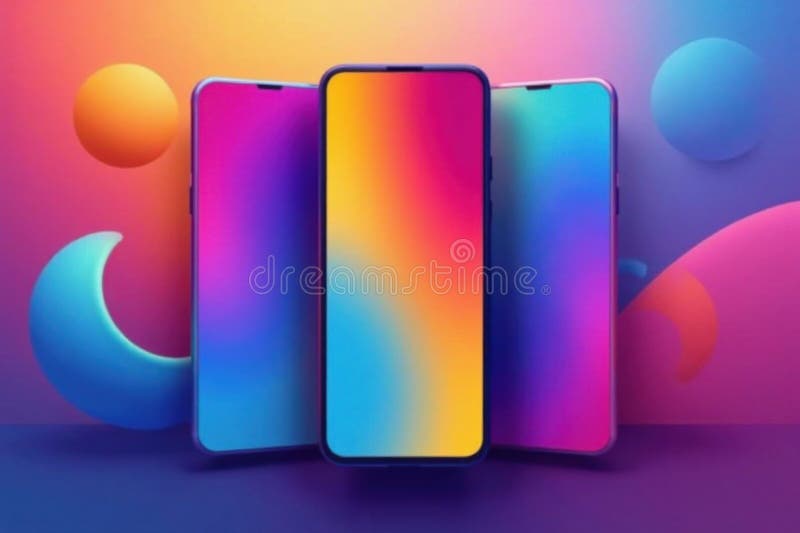 Colorful Gradient UI Elements for Various Mobile Applications ...