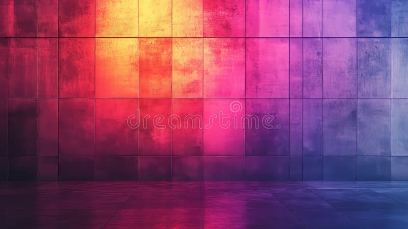 Colorful Gradient Wall with a Vibrant Abstract Design. Stock Photo ...