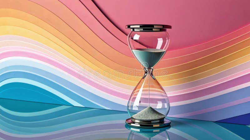 Colorful Gradient Wave a Loading Screen Illuminated by Bright Pastel ...